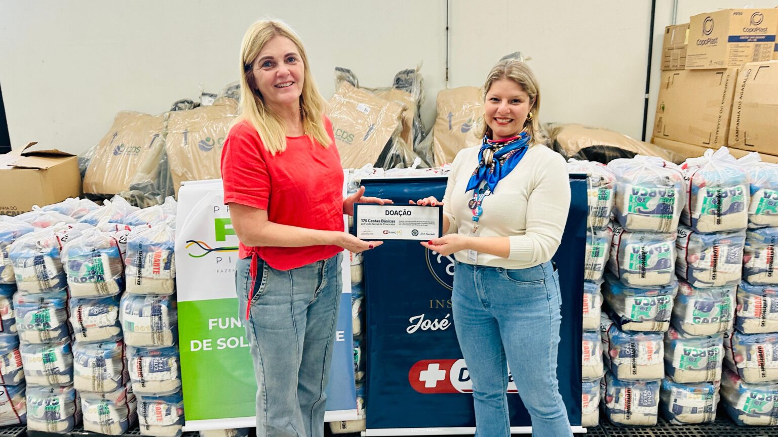 Fundo Social de Solidariedade recebe 175 cestas básicas da Rede Drogal – Portal do Município de ...